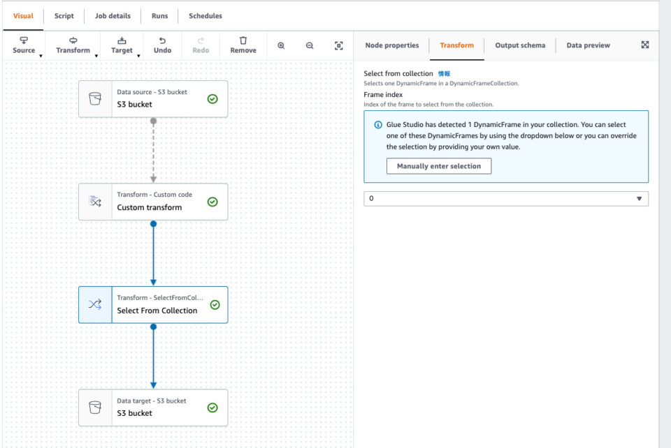 Glue Studio で DynamoDB JSON を CSV に変換するジョブを作成してみる | DevelopersIO