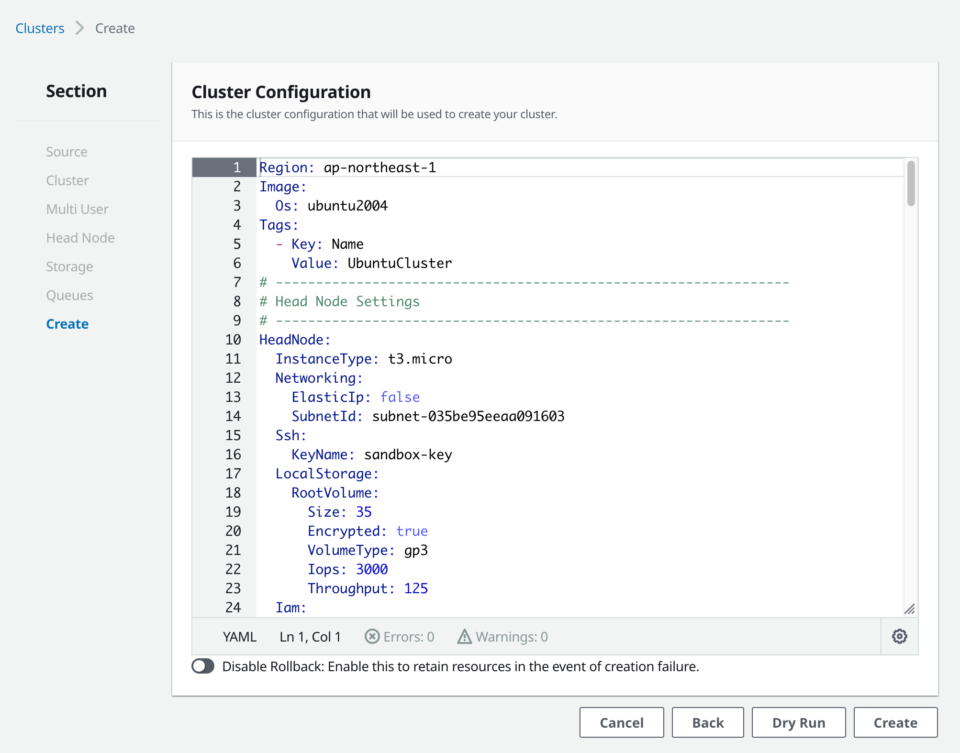 Aws Parallelcluster Manager にクラスターのコンフィグファイルをアップロードして Parallelcluster をデプロイしてみた Developersio