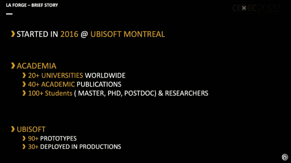 [レポート]Ubisoft La Forge ～イノベーションの成功と失敗の6年間～ #cedec2022 #classmethod_game #ubisoftlaforge ...