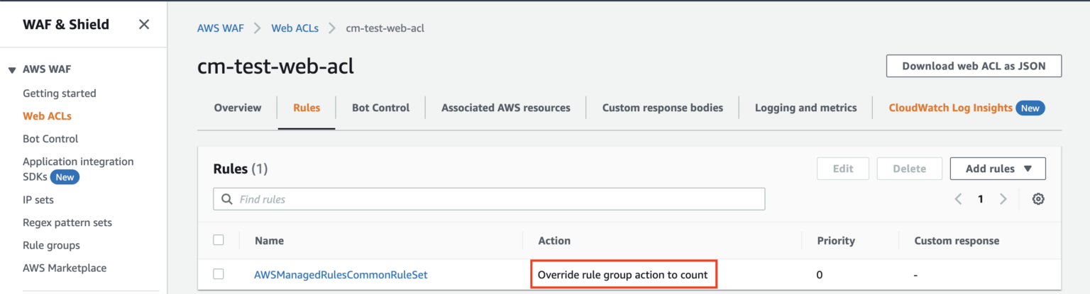 CloudFormationでAWS WAFのカウントモードとブロックモードを切り替えてみた | DevelopersIO