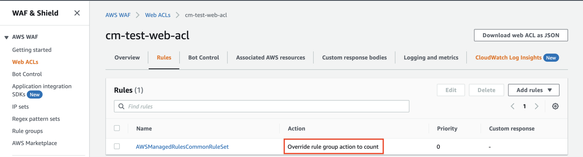 CloudFormationでAWS WAFのカウントモードとブロックモードを切り替えてみた | DevelopersIO