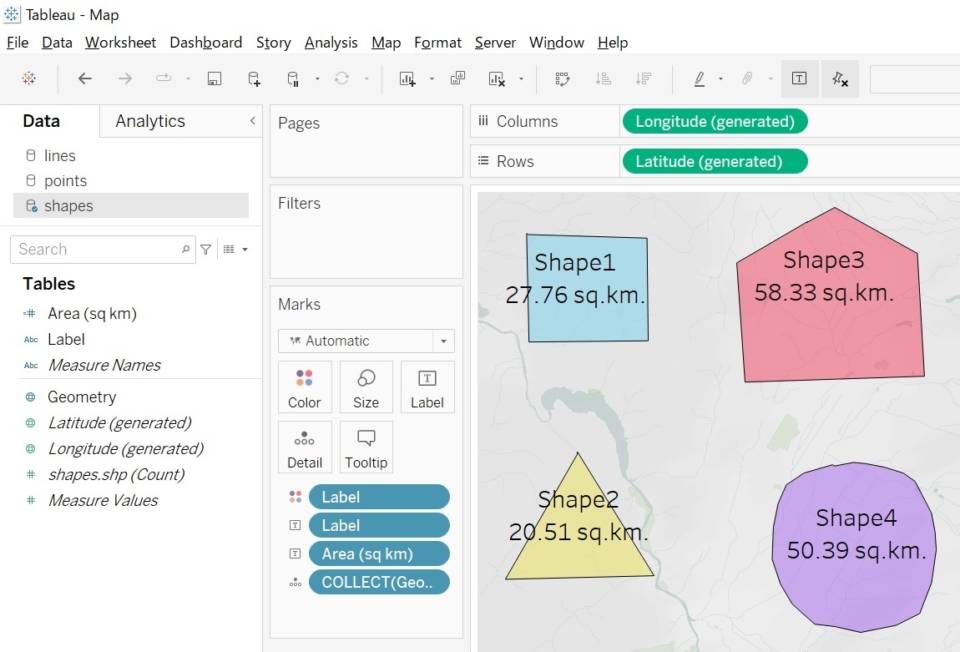 Using Tableau’s Spatial Functions | DevelopersIO