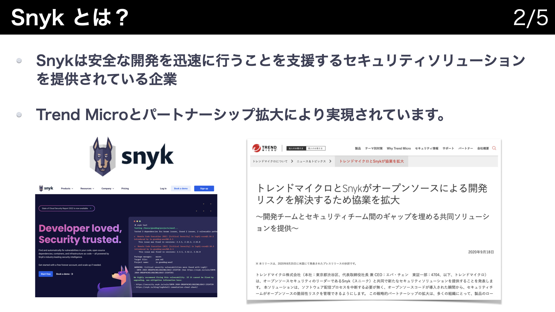 Cloud One Open Source Security by Snyk でオープンソースの脆弱性を把握してみる (動画編 ...
