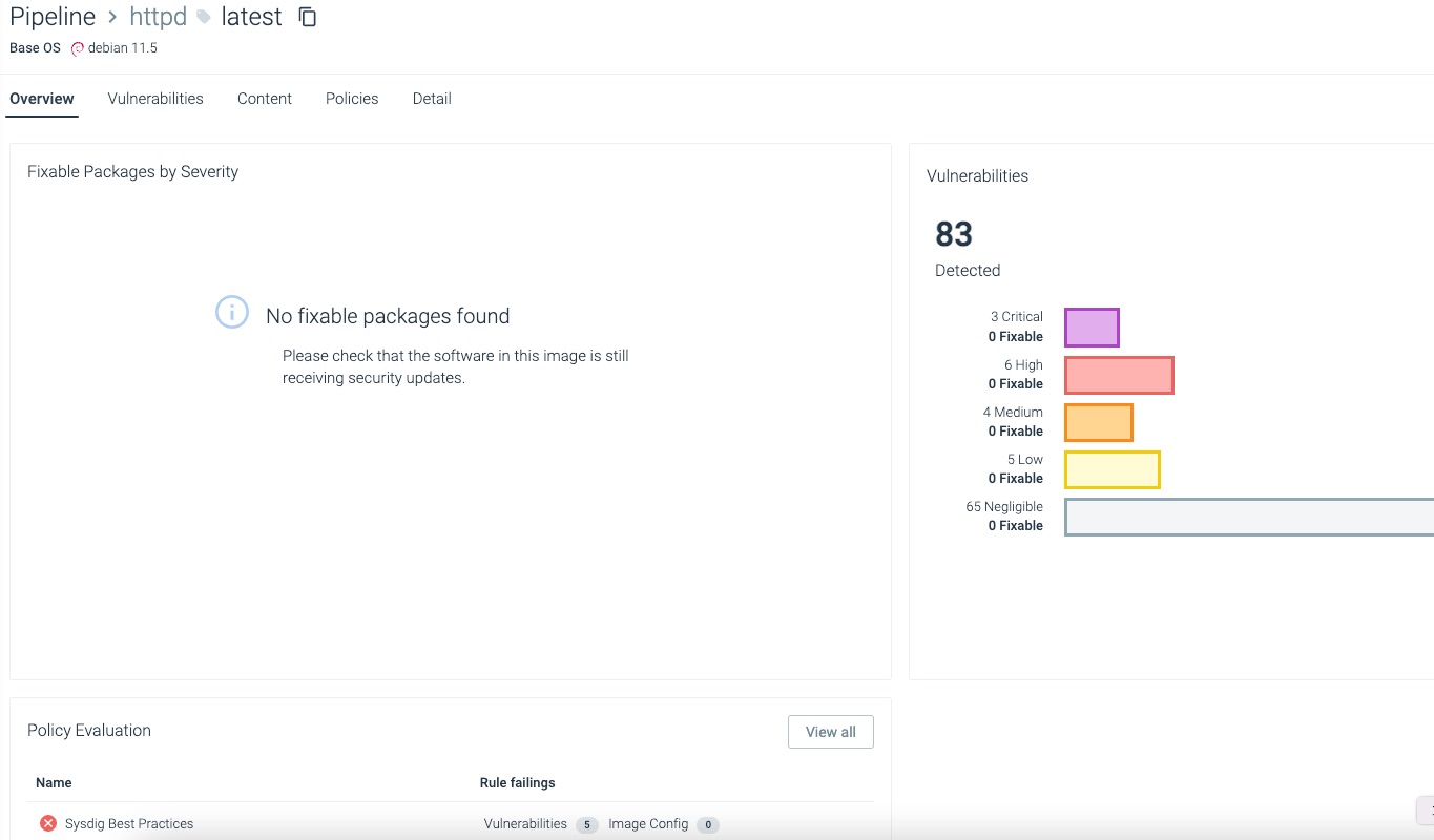 Sysdig Secureを導入してコンテナイメージのスキャンをしてみた | DevelopersIO