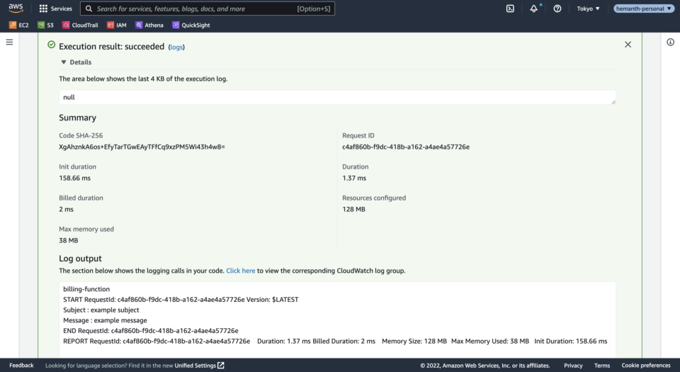Create Lambda Function To Handle The Sns Messages Developersio