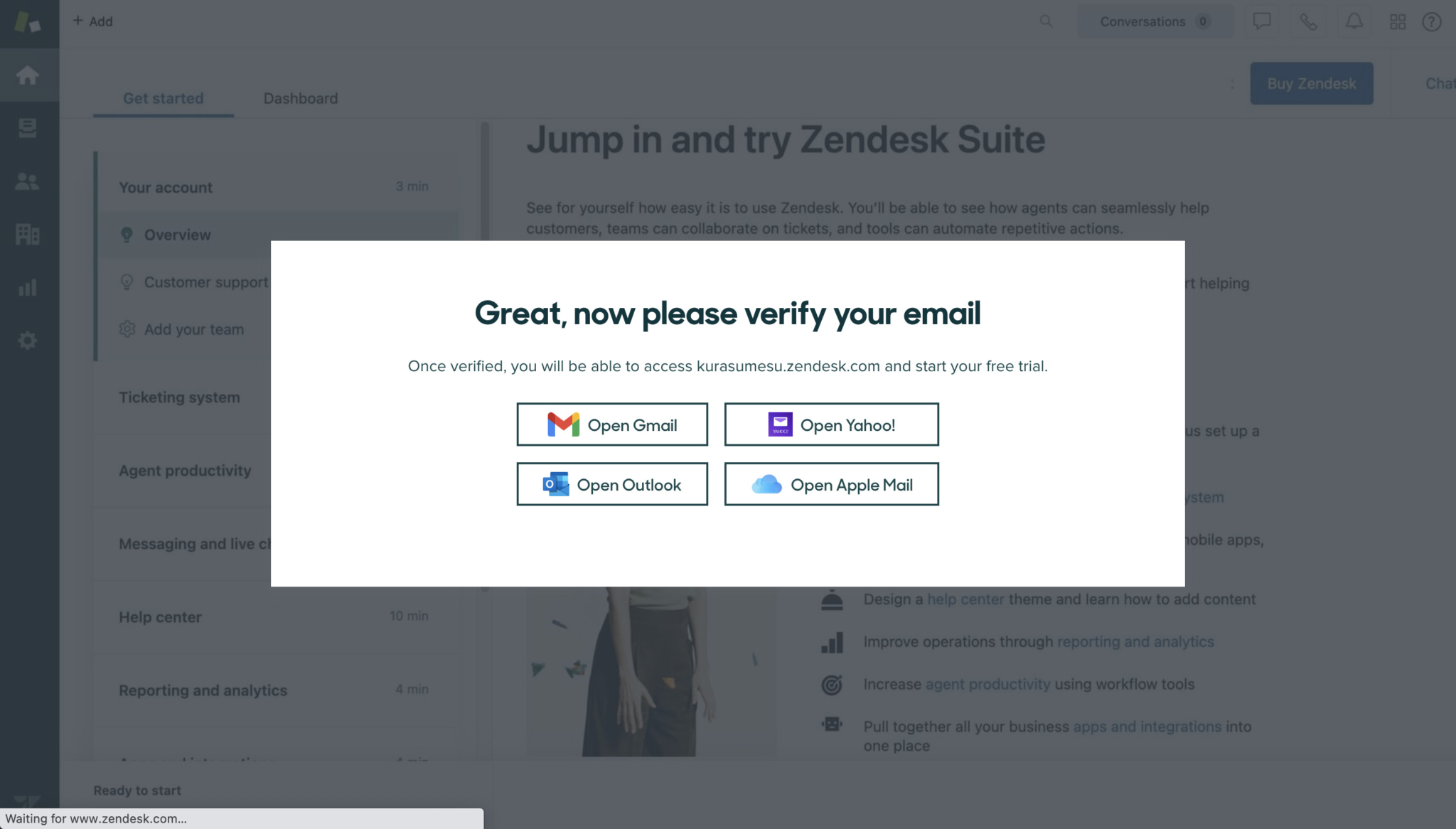 I tried creating a Zendesk Sell Trial Account | DevelopersIO