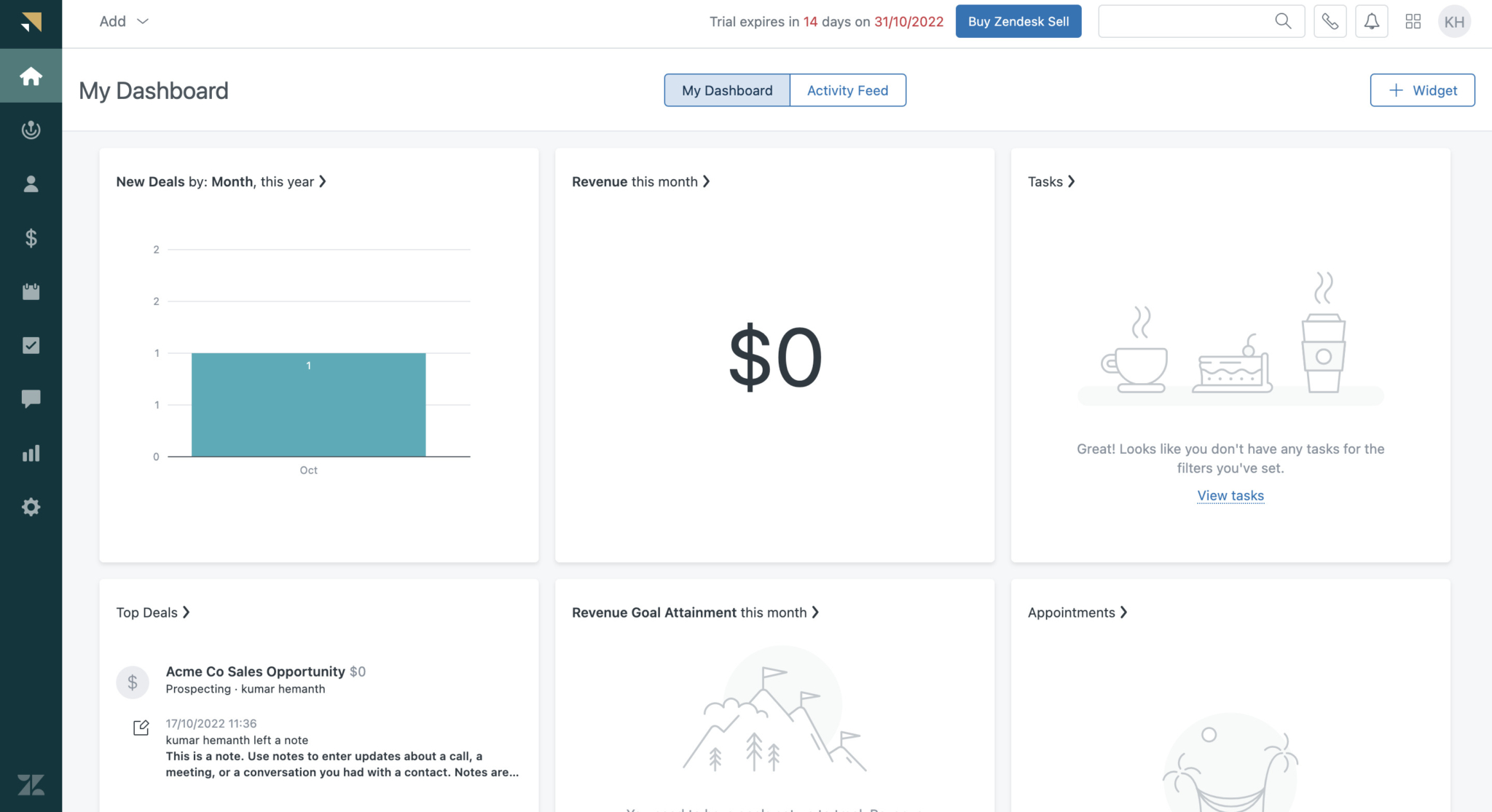 I tried creating a Zendesk Sell Trial Account | DevelopersIO