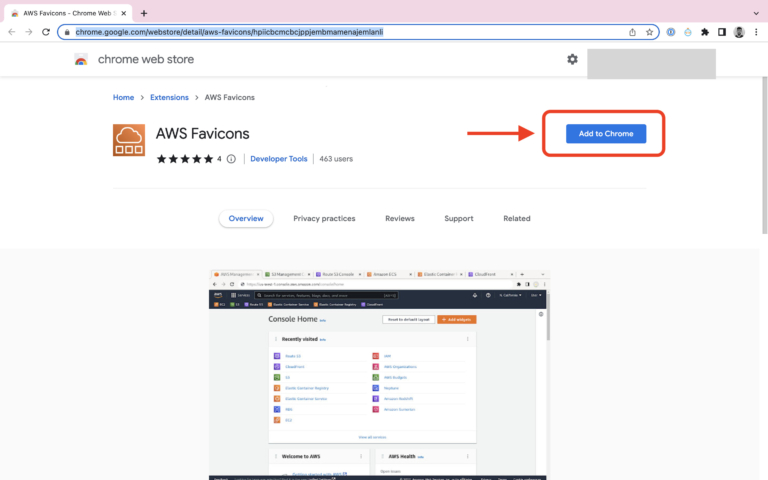 Chrome Extension that set favicons for AWS services | DevelopersIO