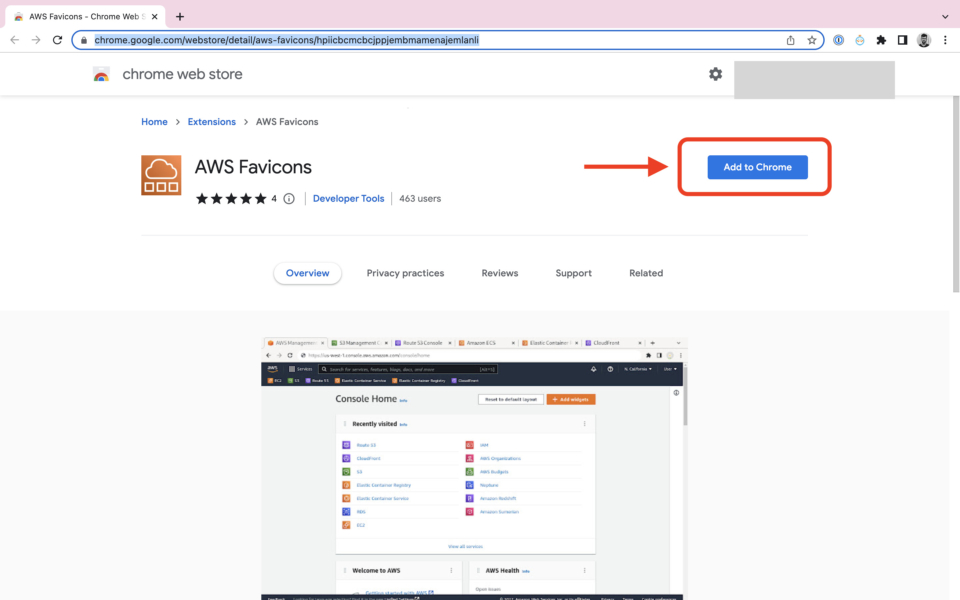 Chrome Extension that set favicons for AWS services | DevelopersIO