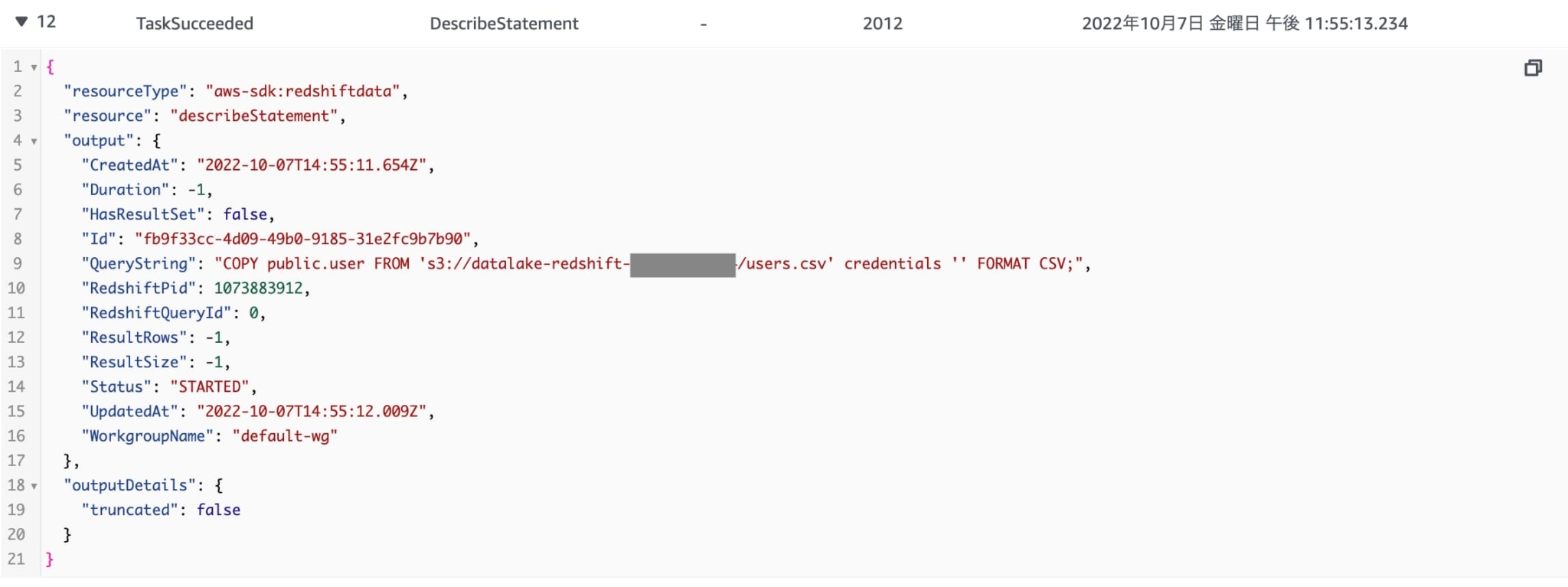 Step Functionsを利用してs3からredshiftへデータをロードしてみた Developersio