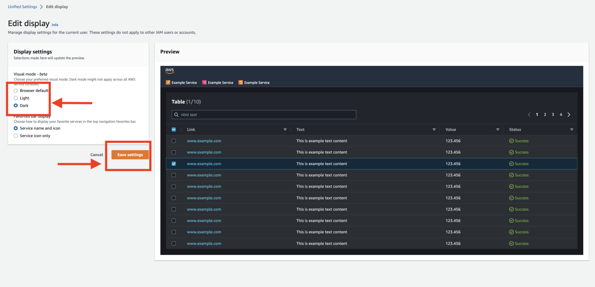 Aws Console Dark Mode