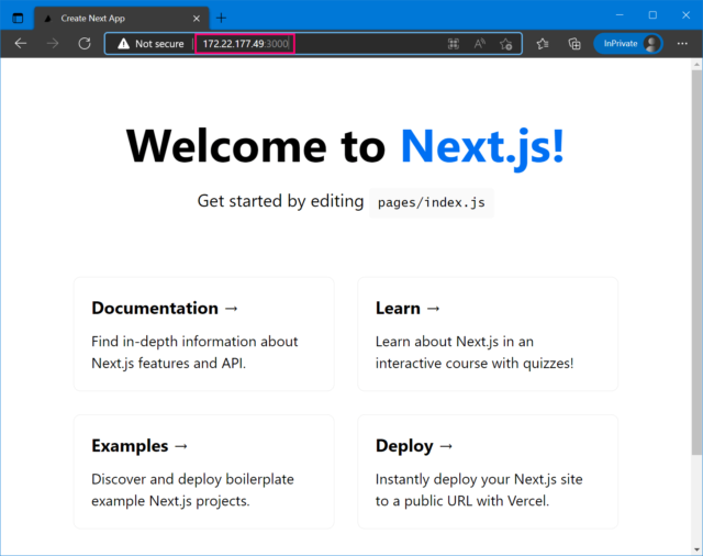 WSL2環境でNext.jsに入門してみた | DevelopersIO