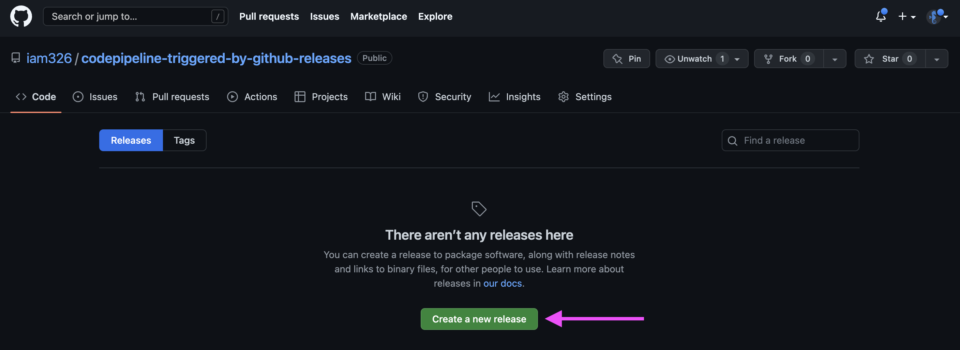 【AWS CDK】GitHub の Release をトリガーに CodePipeline を起動する（GitHub ソースアクション ...