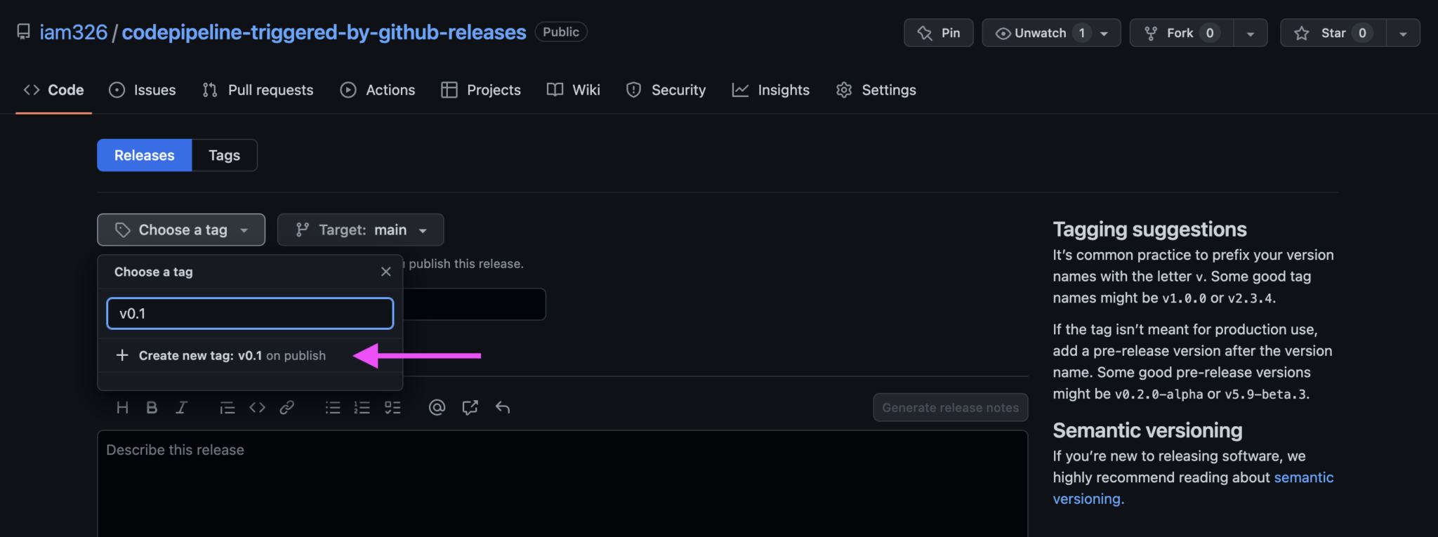 【AWS CDK】GitHub の Release をトリガーに CodePipeline を起動する（GitHub ソースアクション Version 1 版） | DevelopersIO