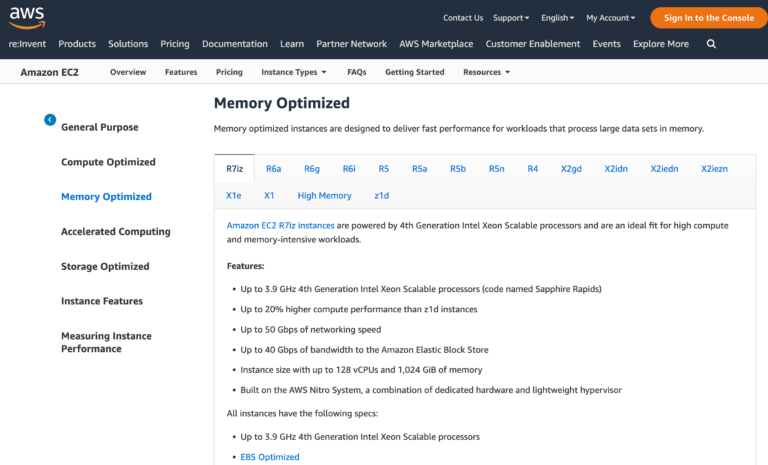[新機能] Amazon EC2 R7izインスタンスが発表されました #reinvent | DevelopersIO