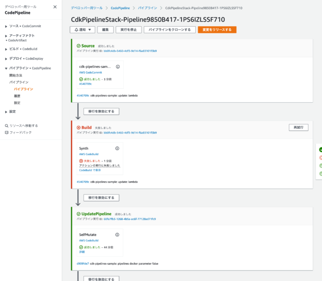 CDK PipelinesでLambdaをデプロイする時にCodeBuildでdockerのエラーが出る(Cannot connect to the Docker daemon at unix ...