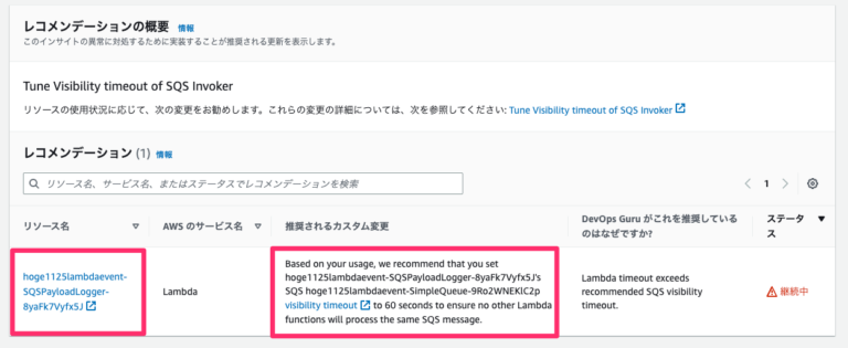 Lambda + SQS サーバーレスアプリのデプロイ後に発生した Amazon DevOps Guru インサイトに対応してみる | DevelopersIO