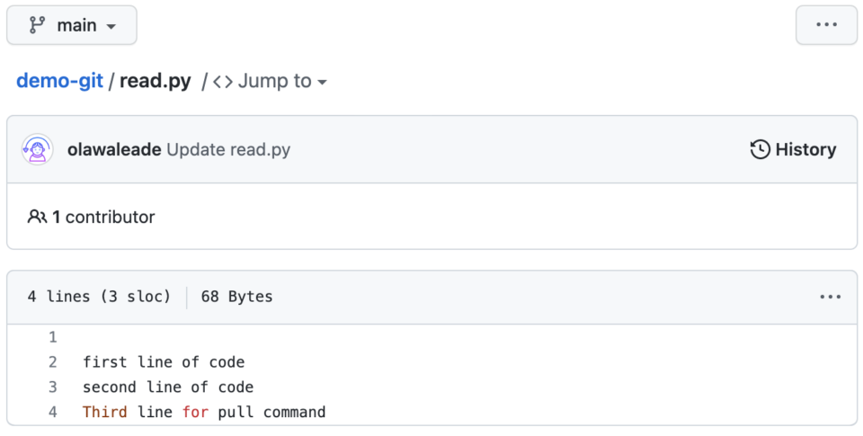 I Tried To Show The Difference Between Git Fetch And Git Pull