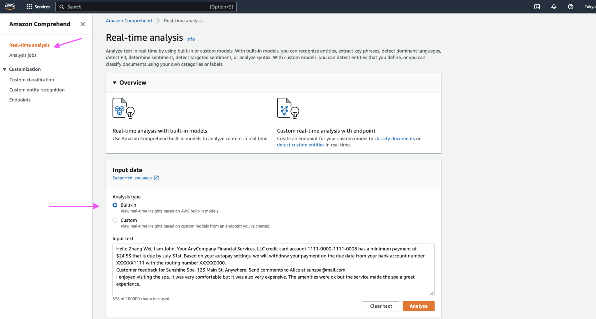 I tried to Analyze insights in text of a movie review with Amazon Comprehend | DevelopersIO