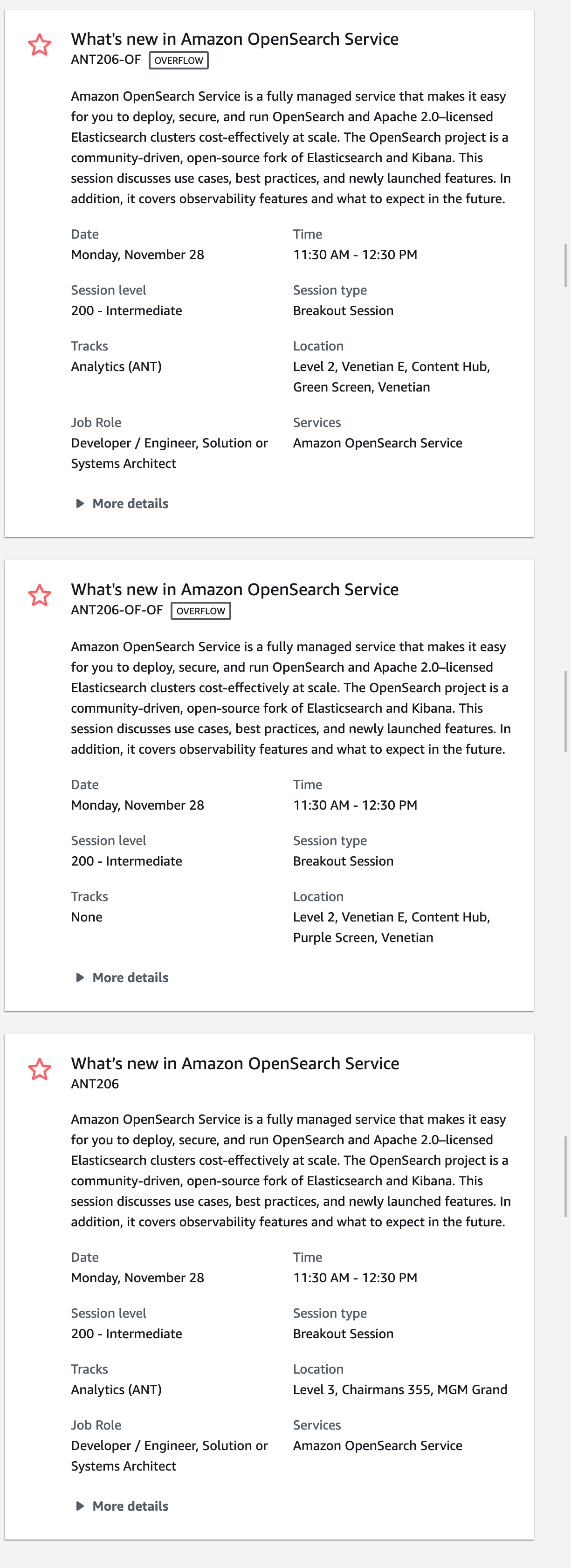 【AWS re:Invent現地参加者向け】Breakout Session Overflow（セッションの生中継）に参加してみた #reinvent | DevelopersIO