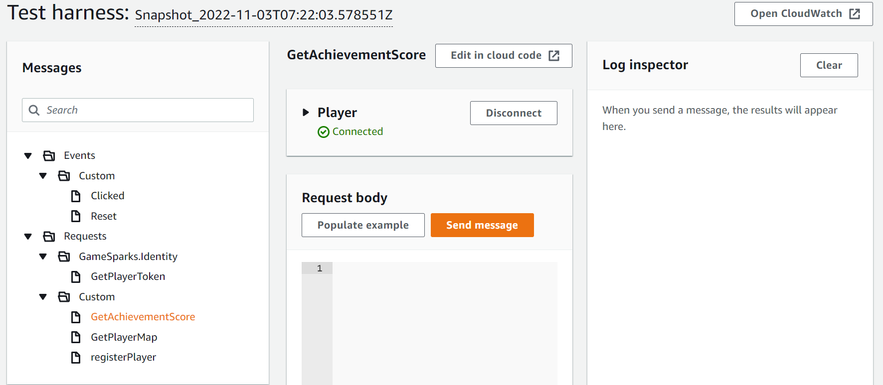 Amazon GameSparks(preview)のMessage機能をブラウザ上でテストしてみた | DevelopersIO