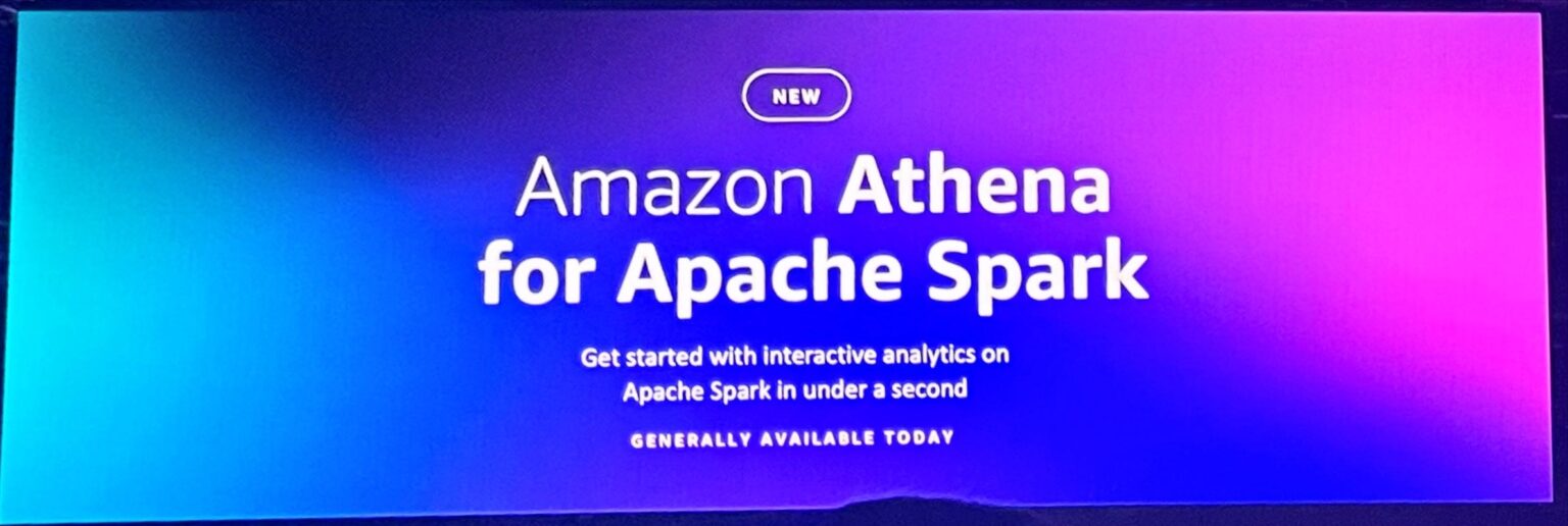 [Update]AWS Announces Amazon Athena for Apache Spark #reinvent | DevelopersIO
