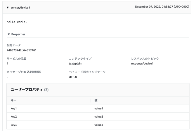 [AWS IoT Core] boto3 を使用して Lambda から MQTT v5 で新たに拡張されたプロパティを送受信してみました | DevelopersIO