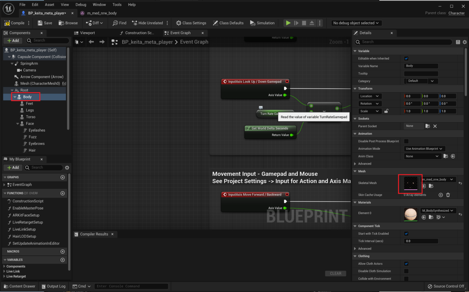#UnrealEngine5 で自分似のMetaHumanモデルをプレイヤーとして操作できるようにしてみた | DevelopersIO
