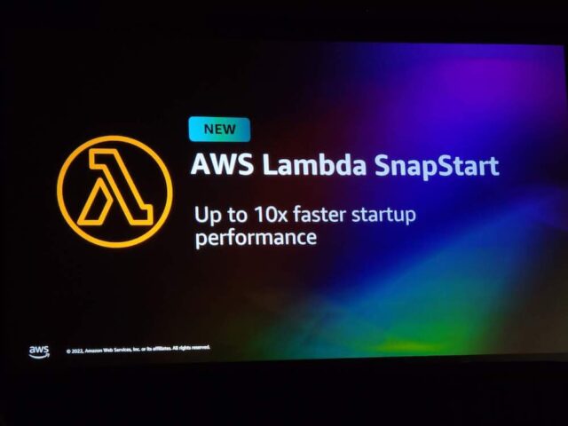 Lambdaのコールドスタートを解決するLambda SnapStartのセッションに参加してきた(SVS320) #reinvent | DevelopersIO