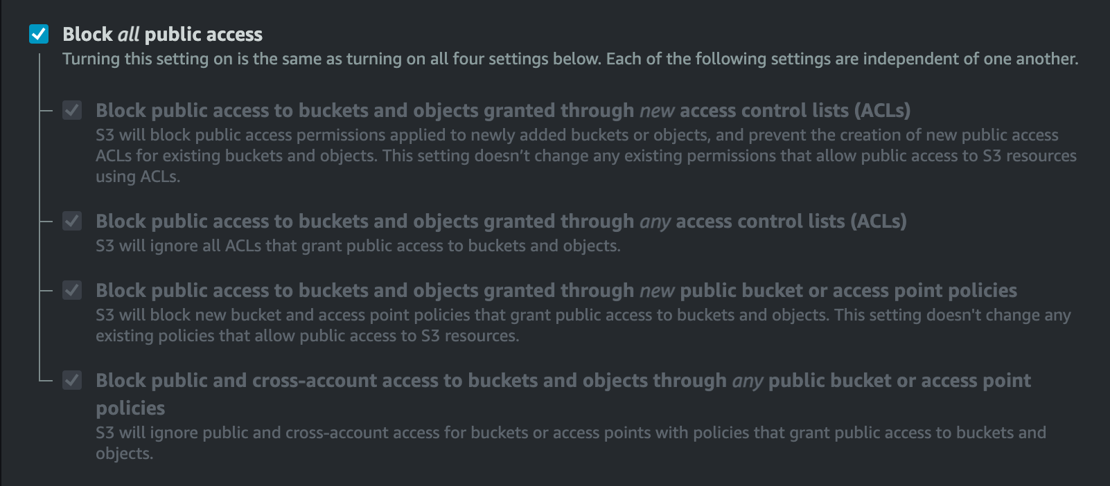 Amazon will enable S3 Block Public Access and disable access control lists for all new buckets ...