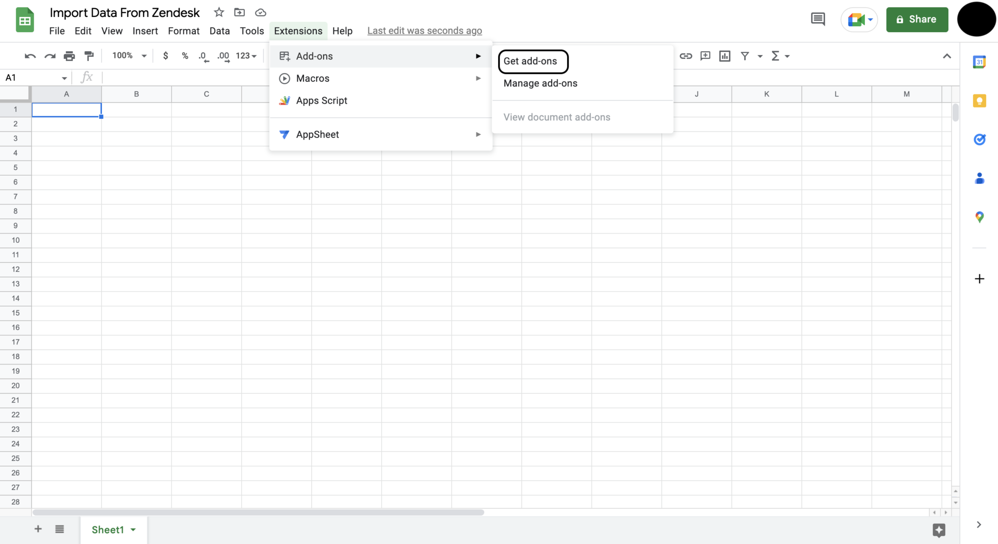 I tried Importing Data from Zendesk to Google Sheets using Coefficient | DevelopersIO