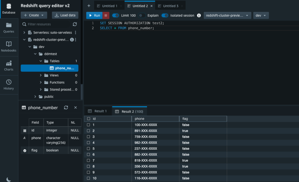 Redshiftの動的データマスキング(DDM)の機能を試してみた(Preview) #reinvent | DevelopersIO