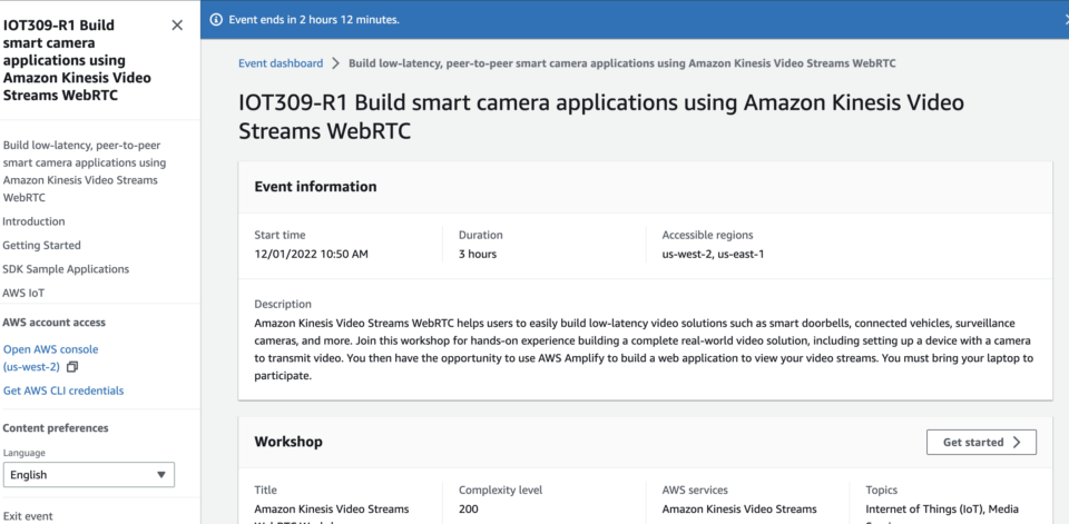[レポート]「Build smart camera applications using Amazon Kinesis Video ...