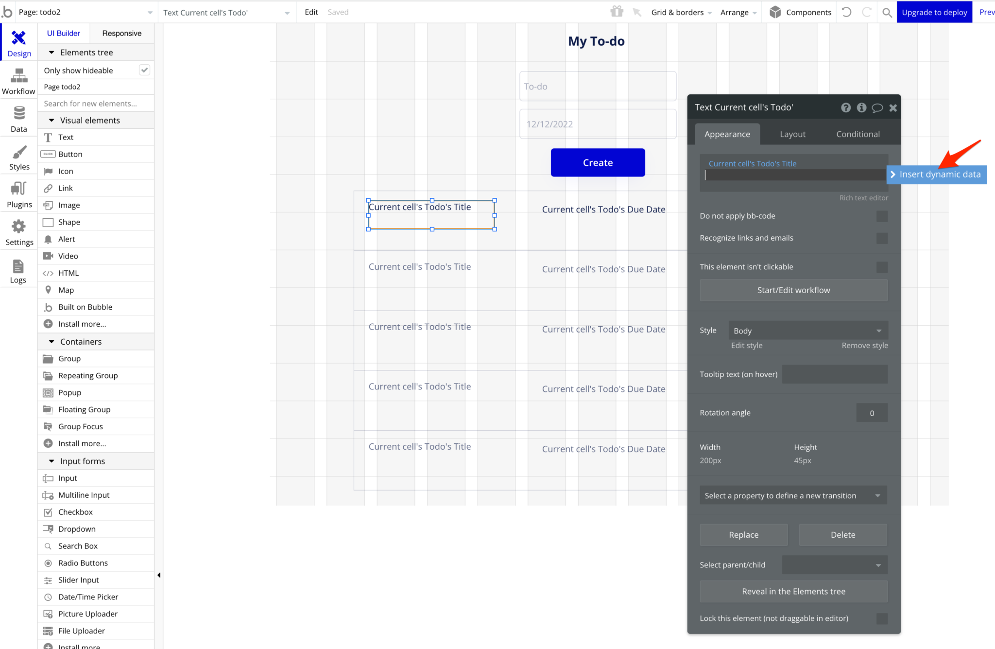 ノーコードツールBubbleでTODOアプリを作ってみた | DevelopersIO
