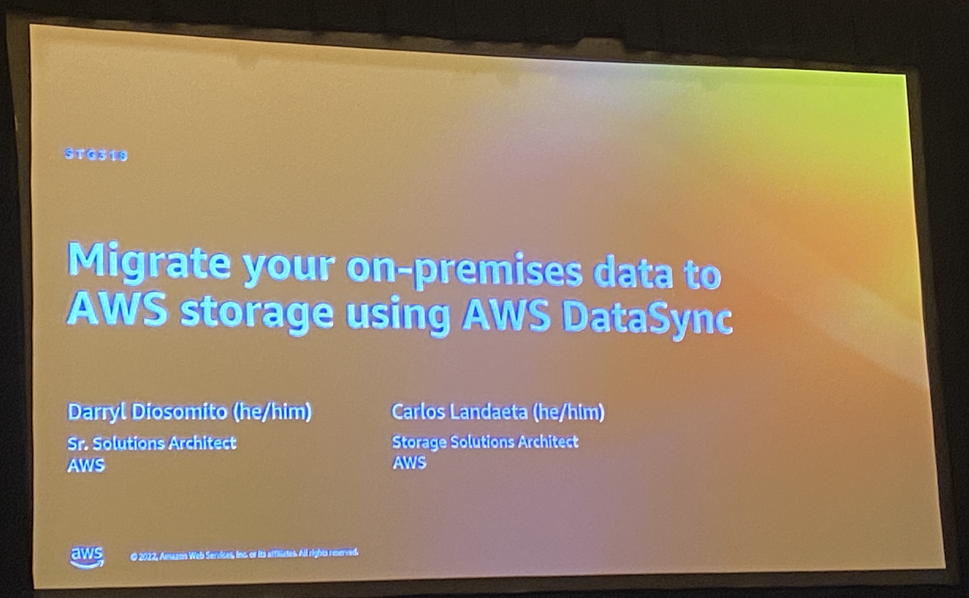 オンプレミスのデータをDataSyncでAWSに移行するワークショップ(STG318)に参加してきた #reinvent | DevelopersIO