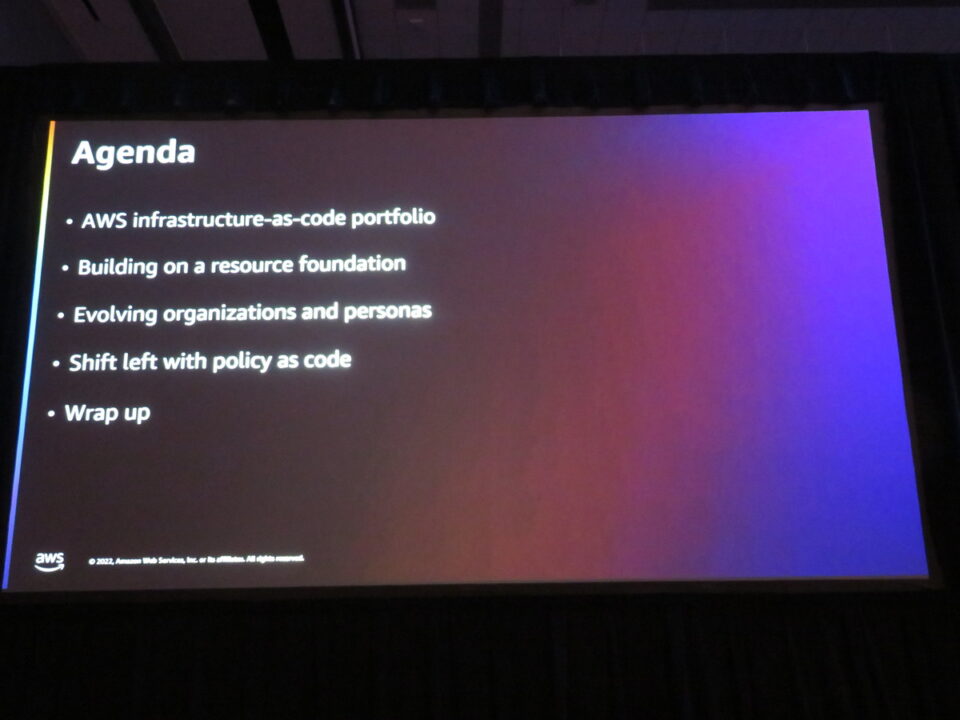 [レポート] DOP201 AWSの「Infrastructure as Code」1年間の振り返り #reinvent | DevelopersIO