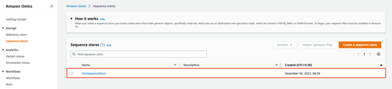 Amazon Omicsを使ってみた(Omics Storage編) #reinvent | DevelopersIO