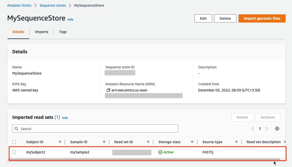 Amazon Omicsを使ってみた(Omics Storage編) #reinvent | DevelopersIO