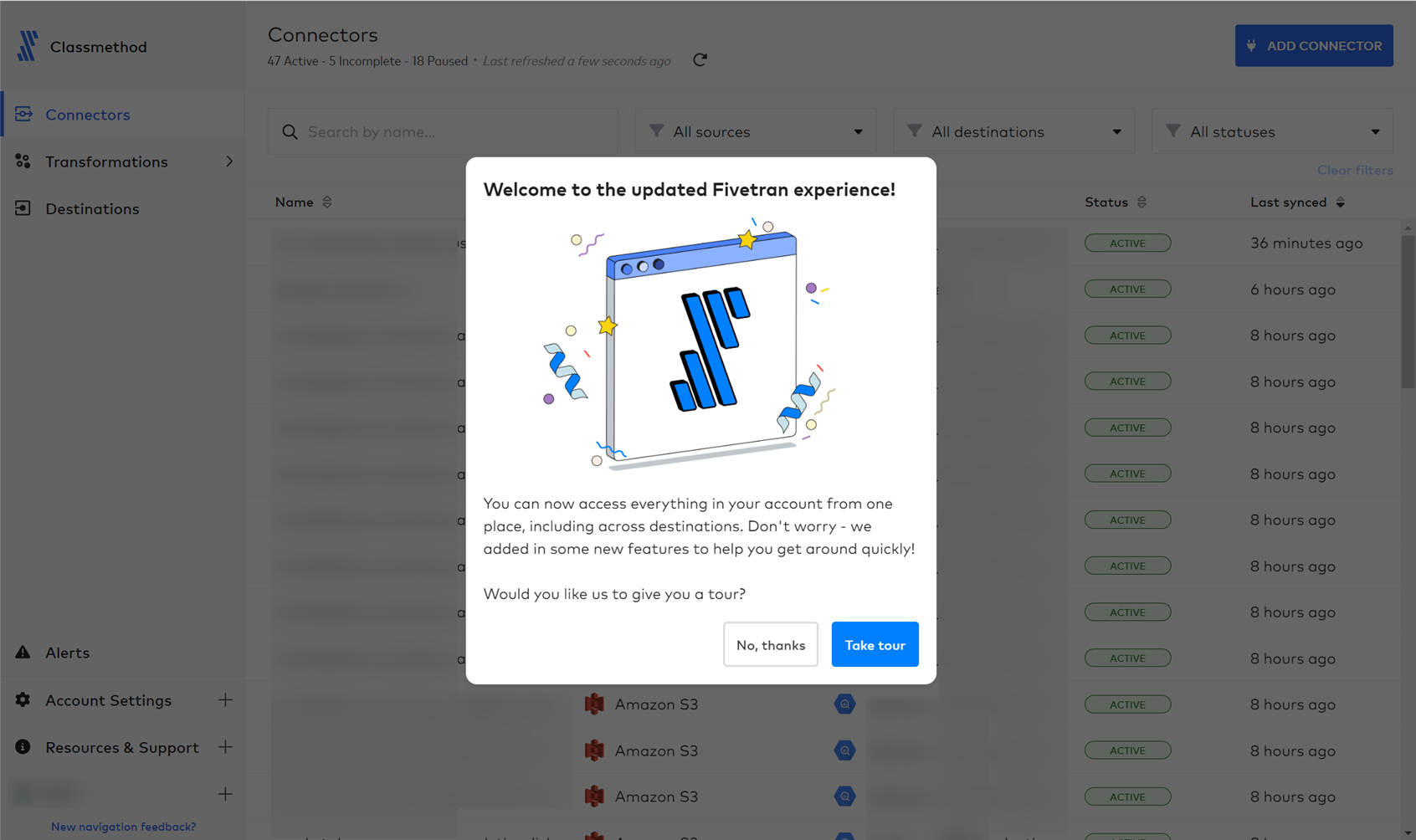 FivetranのUIが新しくなりました！ツアーの内容ご紹介 #Fivetran | DevelopersIO