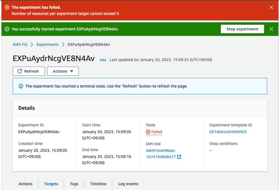 [アップデート] AWS Fault Injection Simulator のタグ指定によるリソース指定の上限数が Service Quotas から緩和申請出来るようになりました ...