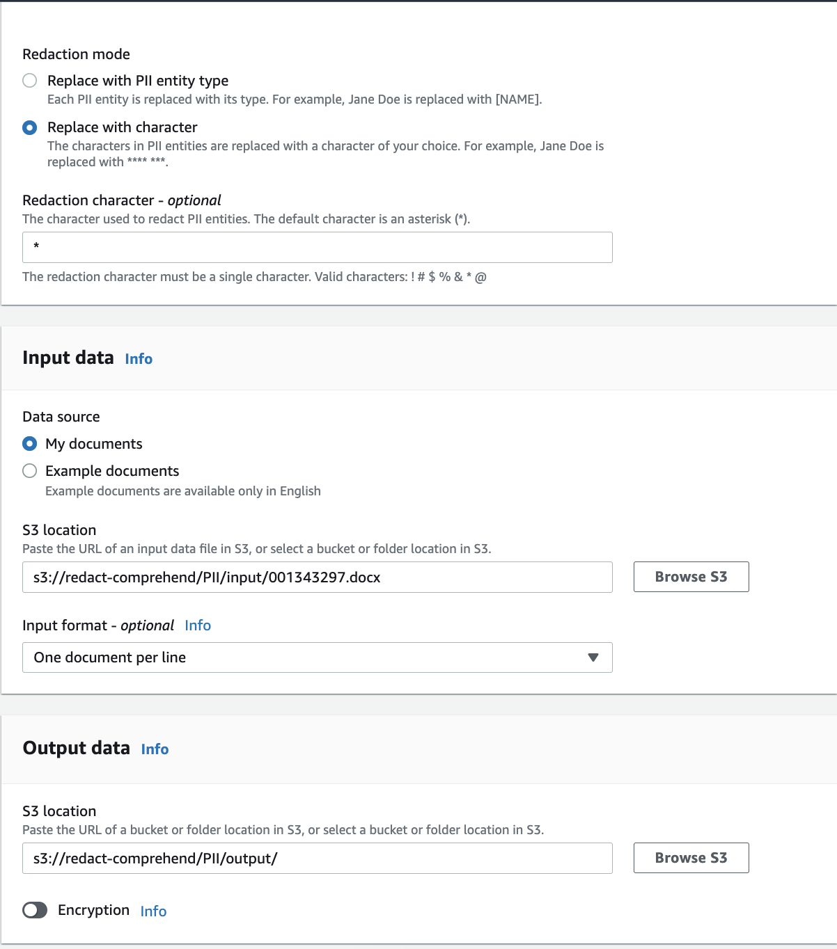 Content Moderation by detecting and Redacting PII using Amazon Comprehend | DevelopersIO