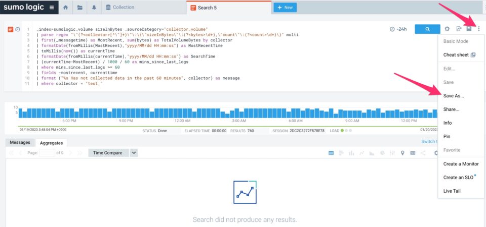 Sumo Logicでデータ取り込みが継続していることを確認する | DevelopersIO