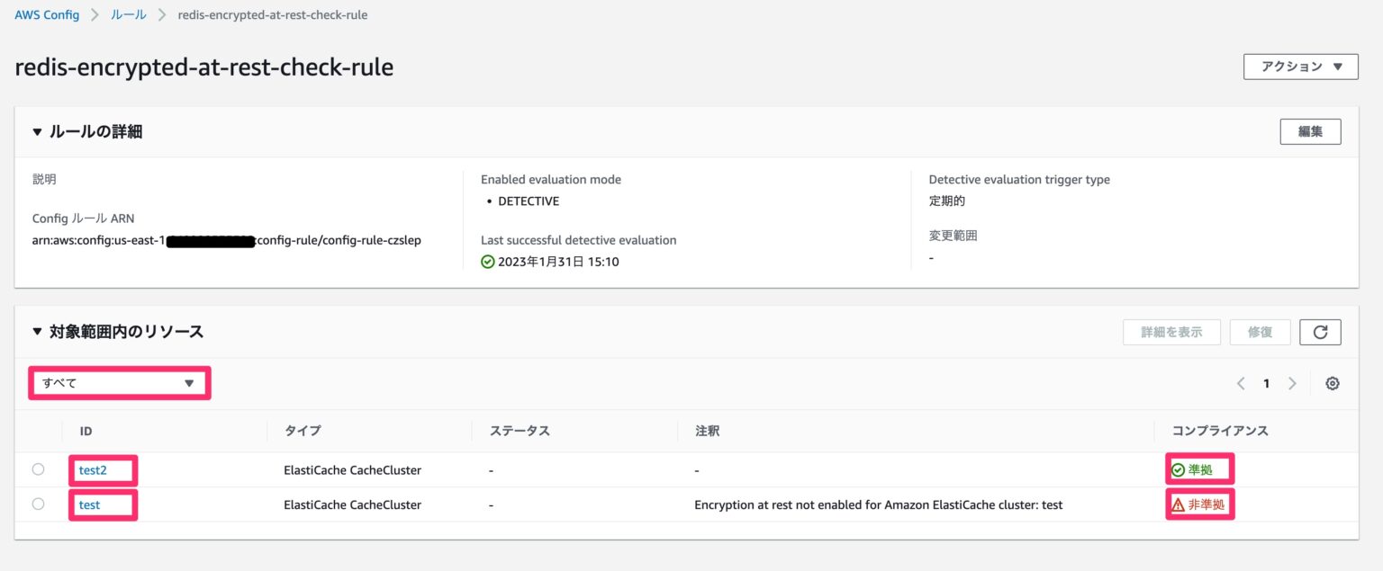 AWS Config カスタム LambdaルールでAmazon Elasticache for Redisの保管時暗号化設定をチェックしてみた | DevelopersIO