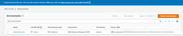 AWS Cloud9で.NET 6の開発環境をつくってみた | DevelopersIO