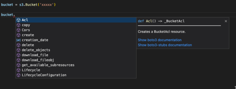 Boto3の補完を可能にするboto3-stubsを使ってみる | DevelopersIO