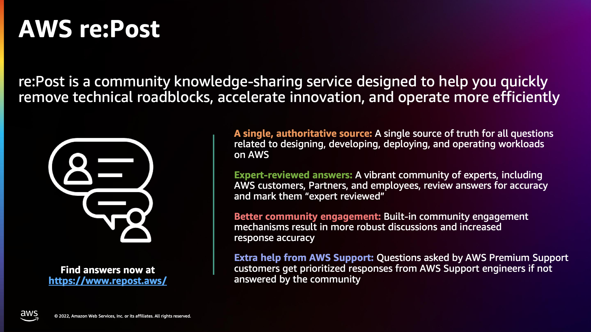 [レポート] AWS ナレッジ ネットワーク: 大規模なエキスパート コミュニティの構築と管理 #ARC203 #reinvent | DevelopersIO