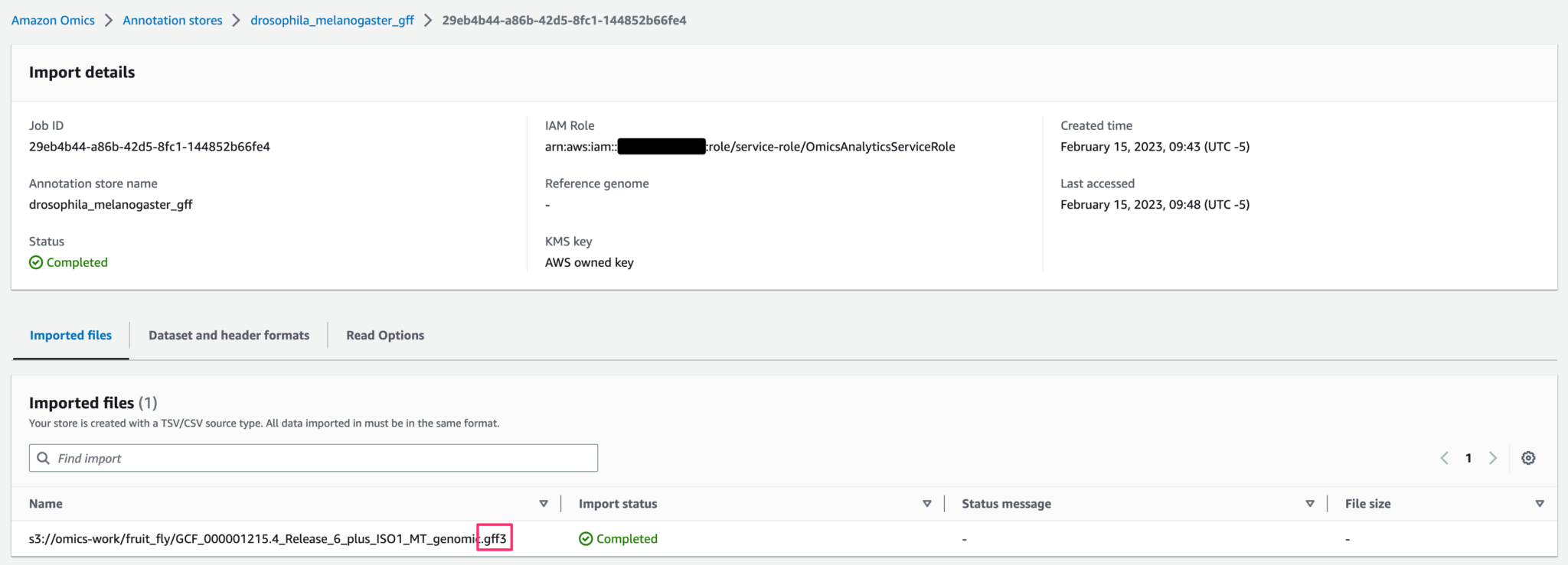 Amazon Omics Analytics へ GFF ファイルをインポートする前に拡張子を確認しましょう | DevelopersIO