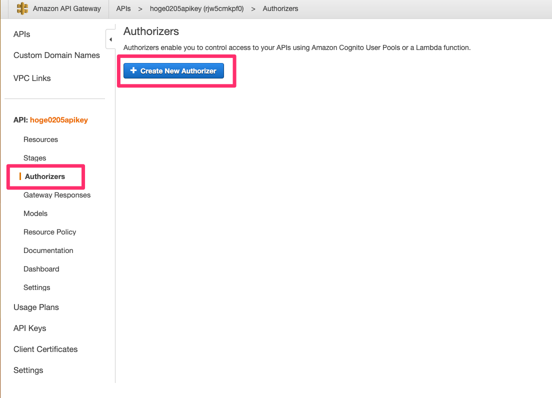 Amazon Api Gateway で X Api Key ヘッダーを使わずに Api キーを使ってみた Developersio