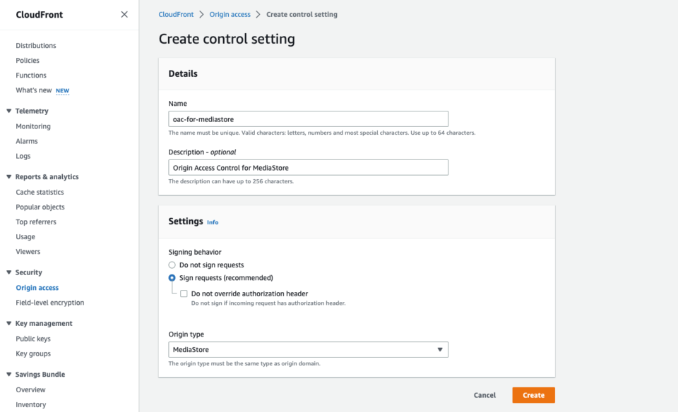 [UPDATE] Amazon CloudFrontのOACでAWS Elemental MediaStore Originをサポートしました！ | DevelopersIO