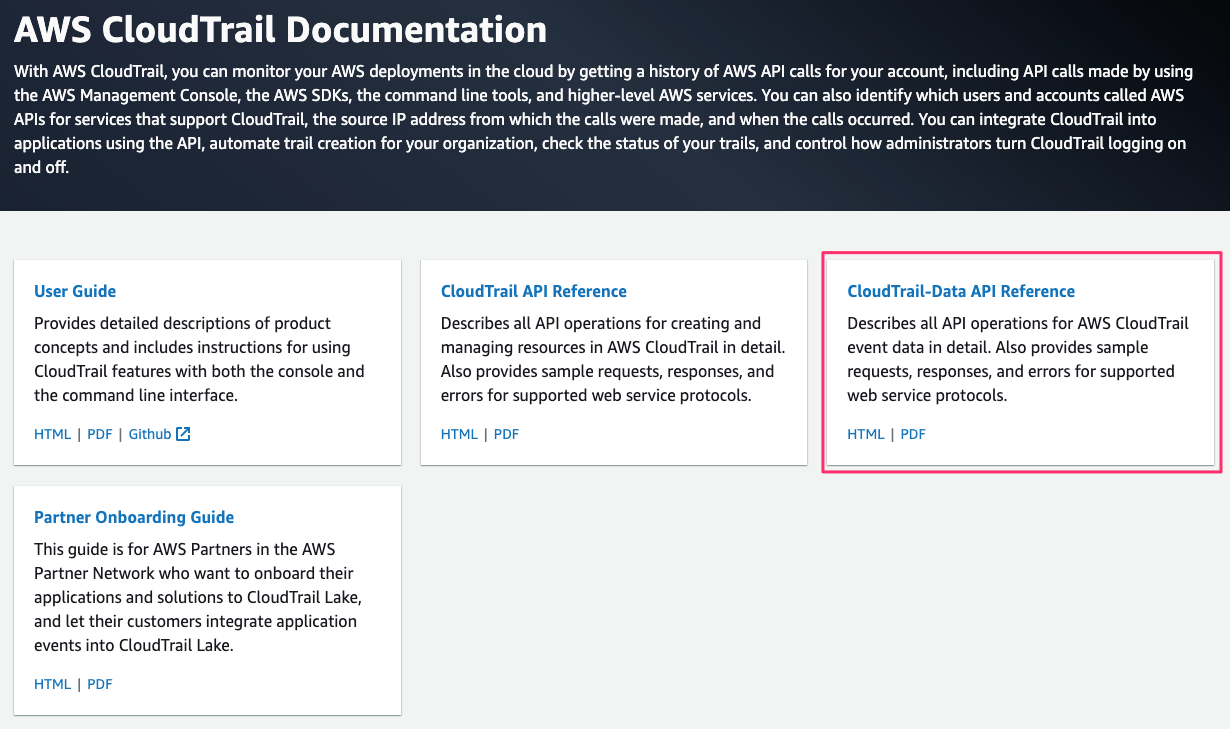 [小ネタ]AWS CloudTrail Lakeの外部イベント統合で使うエンドポイントを確認してみた | DevelopersIO
